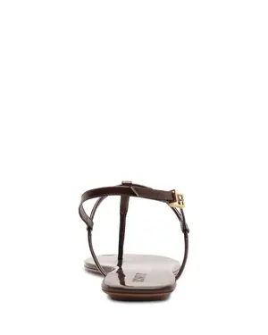 Schutz Elsha Strappy Thong Sandals - Root Brown