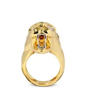 Alexis Bittar Crystal Panther Visage Ring - Crystals