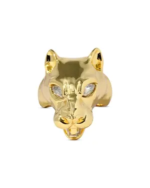 Alexis Bittar Crystal Panther Visage Ring - Crystals