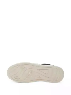 Guess Elbina Logo-print Leather Sneakers - Black