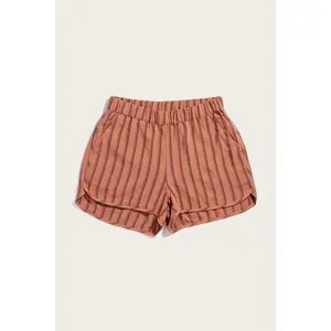 Bridge & Burn Luca Track Short - Rust Stripe