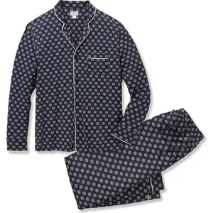 PETITE PLUME Featherweight Pima Cotton Pajamas - Navy