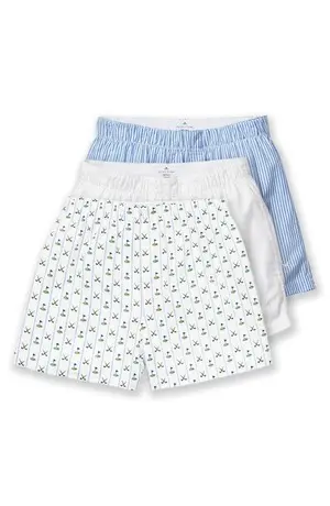 PETITE PLUME Assorted 3-pack Cotton Twill Boxers