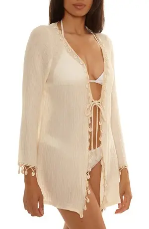 BECCA By Rebecca Virtue Crochet-trimmed Cover-up Tunic