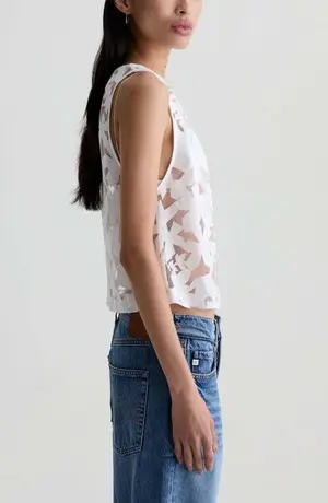 Ag Emilee Sheer Sleeveless Top