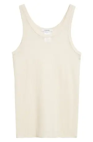 LEMAIRE Ribbed Scoop Neck Tank - Jasmine