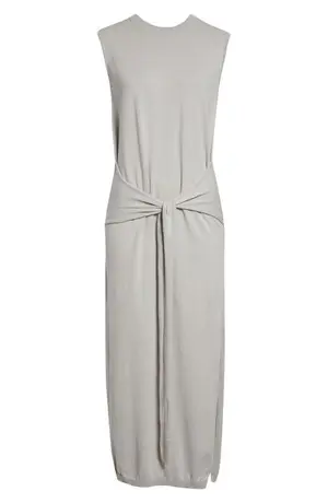 LEMAIRE Knotted Cotton Crepe Sweater Dress - Mist