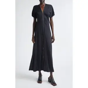 LEMAIRE Jersey Zip Maxi Dress - Urchin