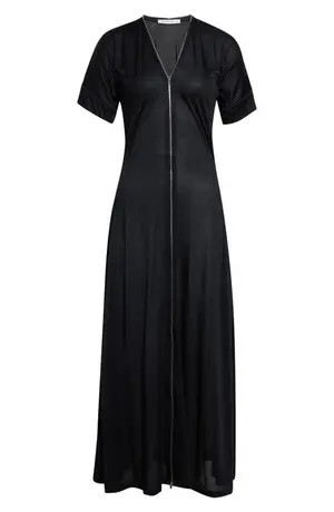 LEMAIRE Jersey Zip Maxi Dress - Urchin