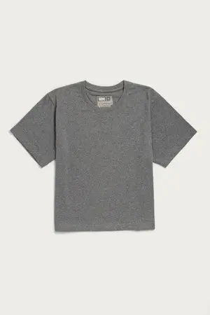 Bridge & Burn Recycled Boxy Tee - Grey Heather