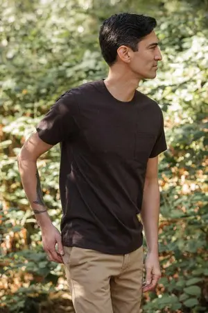 Bridge & Burn Recycled Pocket Tee - Truffle