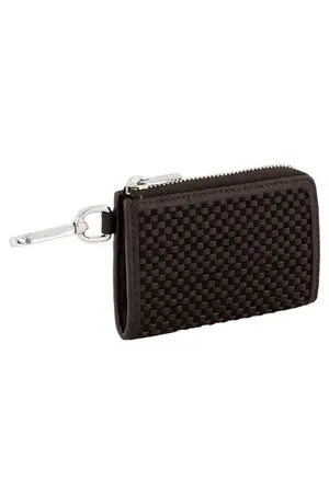 Vince Woven Zip Card Case