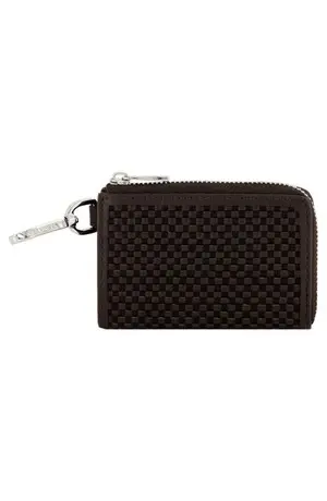 Vince Woven Zip Card Case