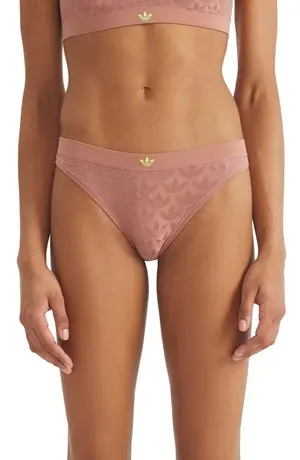 ADIDAS ORIGINALS Microterrot Monogram Bikini Briefs - Warm Clay