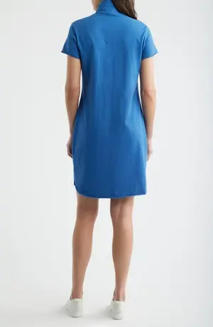 Frank & Eileen Lauren Polo Shirt Dress - Lazuli