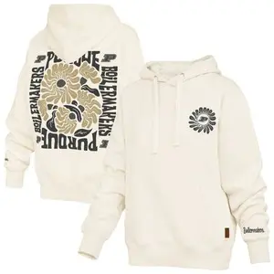 PRESSBOX Purdue Boilermakers Elena Janise Hoodie - Cream