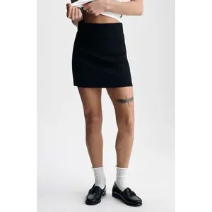 Brooklyn Industries Ribbed Mini Skirt - Black