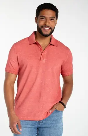 LIVERPOOL Cotton Piqué Polo - Apple