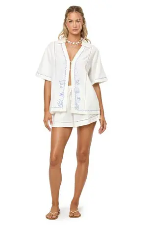 L*Space La Mer Cover-up Shorts - Cream