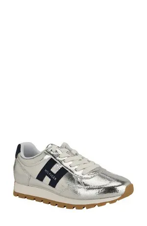 Tommy Hilfiger Low-Profile Sneakers Metallic Silver