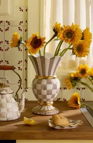 MACKENZIE-CHILDS Check Ceramic Great Vase
