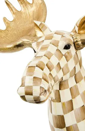 MACKENZIE-CHILDS Check Moose Wall Decor