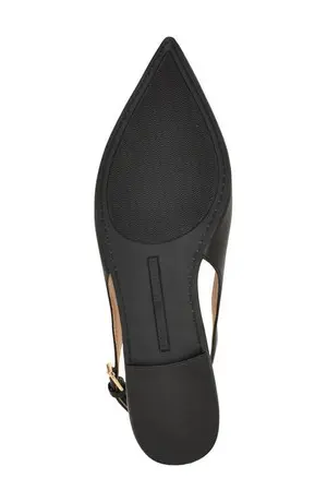 Tommy Hilfiger Velina Slingback Pointed Toe Flat - Black