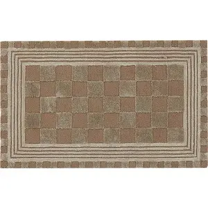 MACKENZIE-CHILDS Tonal Check Rug - Mocha