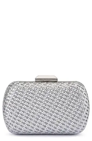 OLGA BERG Mali Textured Frame Clutch