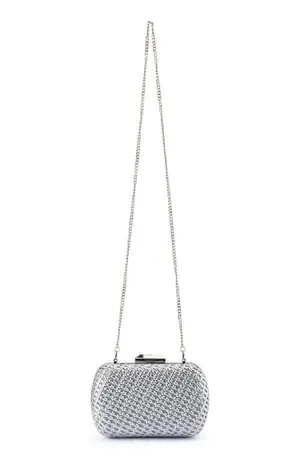 OLGA BERG Mali Textured Frame Clutch