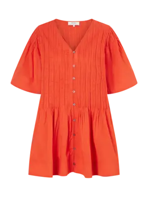 Sea Alberte Cotton Mini Dress - Orange