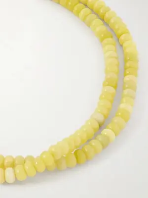 JENNIFER BEHR Veronica Gold-tone Quartz Necklace - Yellow