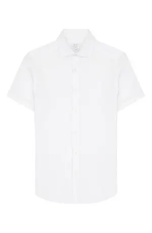 REISS Caprice Leaf Appliqué Snap-up Western Shirt