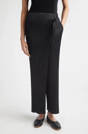 Issey Miyake Facade Pleated Wrap Skirt