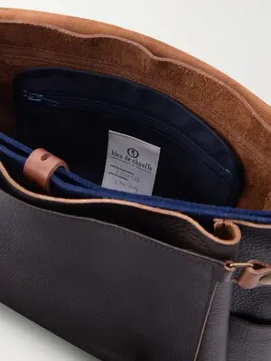 BLEU DE CHAUFFE Eclair Full-grain Leather Messenger Bag