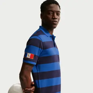 Nike Fff The Polo Dri-fit Soccer Polo - Blue