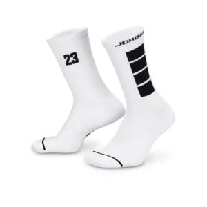 JORDAN Everyday Crew Socks - White