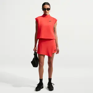 Nike Sportswear Tech Fleece Mid-rise Skort - Red
