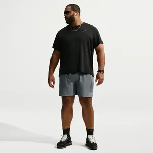 Nike Miler Dri-fit 5" Brief-lined Running Shorts - Grey