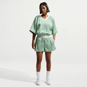 Nike Oversized Satin Top - Green