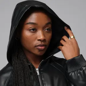 JORDAN Flight Faux Leather Jacket