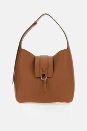 Hogan Vertical Hobo Bag - Beige