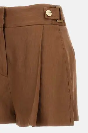 Elisabetta Franchi Linen-blend Shorts