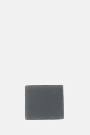 Thom Browne Billfold Leather Wallet - Grey