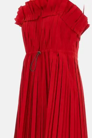 Fendi Mini Faille Dress - Red
