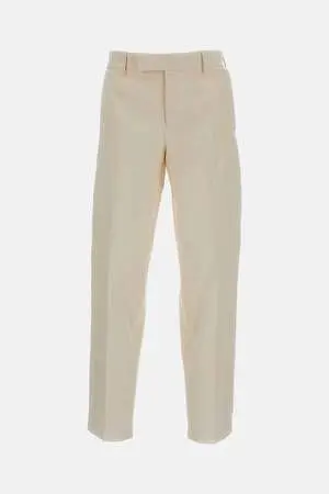 Fendi Wool Gabardine Tailored Trousers - Bianco
