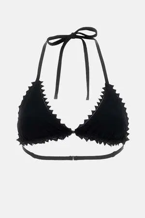 Jacquemus Picot Bikini Top - Black