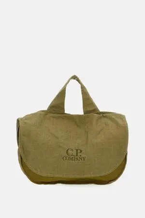 C.P. COMPANY Raffia Shopping Bag - Green