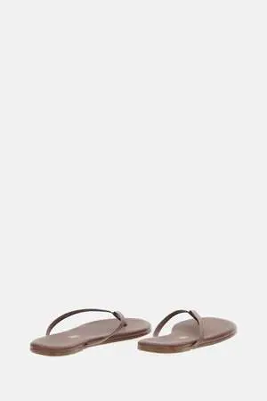 Tkees Leather Thong Sandals - Brown