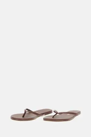Tkees Leather Thong Sandals - Brown